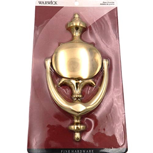 Warwick Classic Traditional Large 9" Door Knocker Polished Brass ...