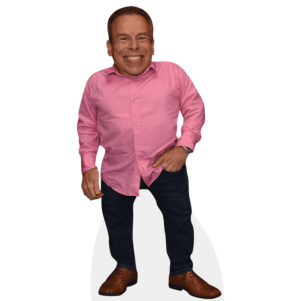 Warwick Davis (Pink Shirt) Mini Cardboard Cutout Standee - Walmart.com