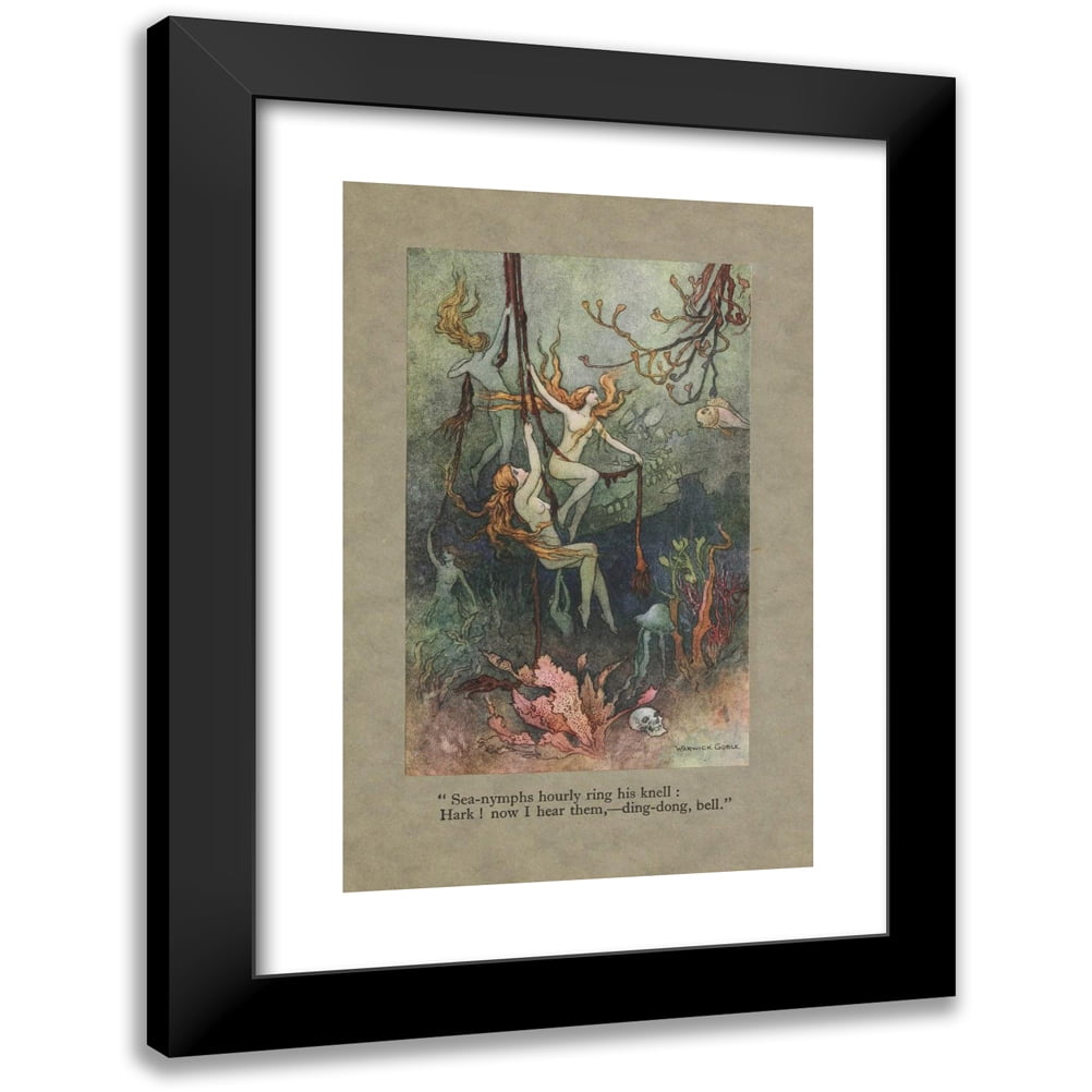 Warwick Goble 11x14 Black Modern Framed Museum Art Print Titled - ‘Sea ...