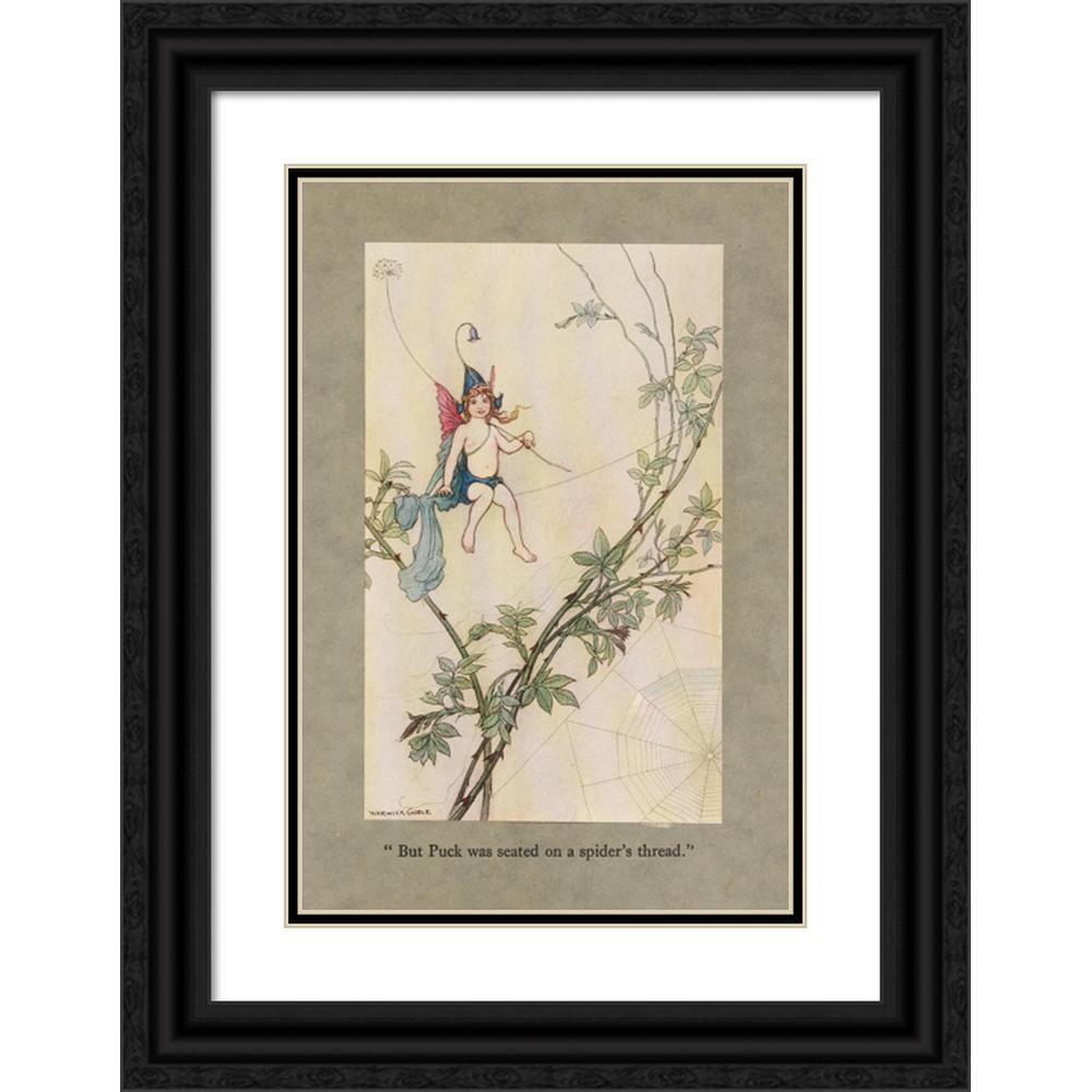 Warwick Goble 11x14 Black Ornate Wood Framed Double Matted Museum Art ...