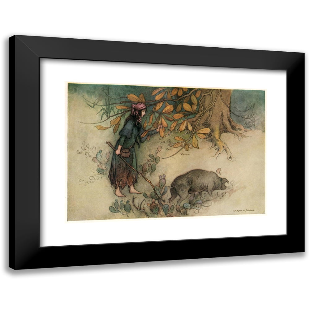 Warwick Goble 14x11 Black Modern Framed Museum Art Print Titled ...
