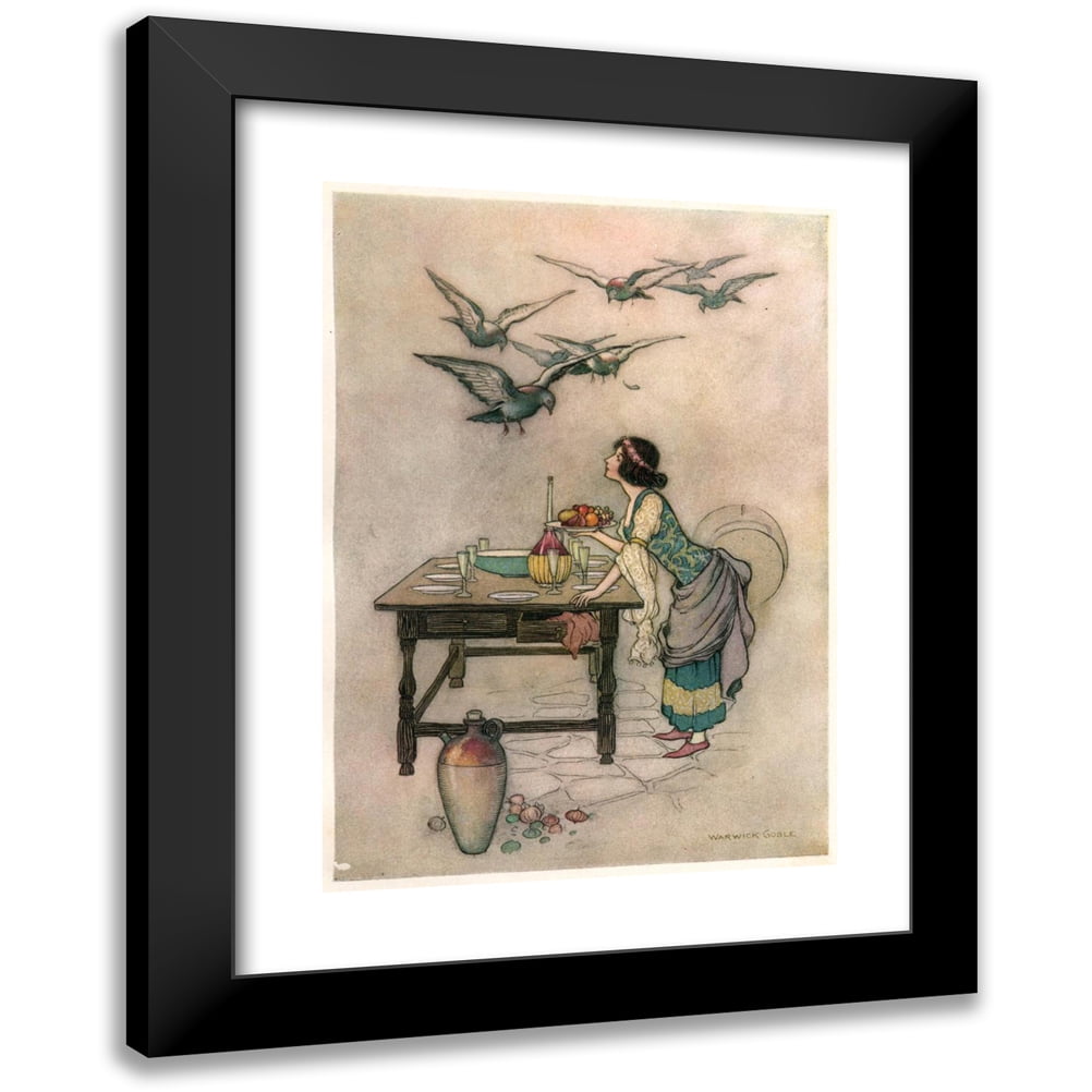 Warwick Goble 14x18 Black Modern Framed Museum Art Print Titled ...