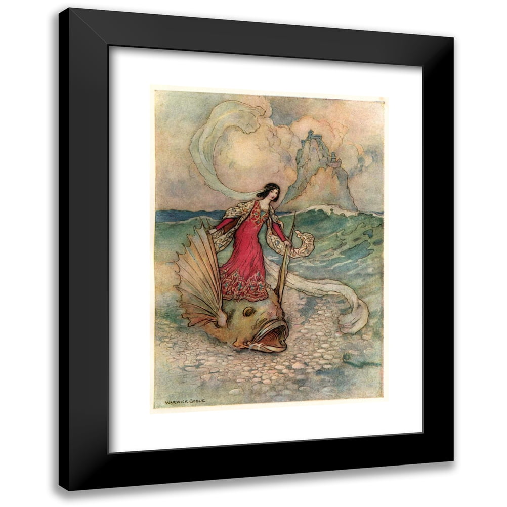 Warwick Goble 14x18 Black Modern Framed Museum Art Print Titled - Rita ...