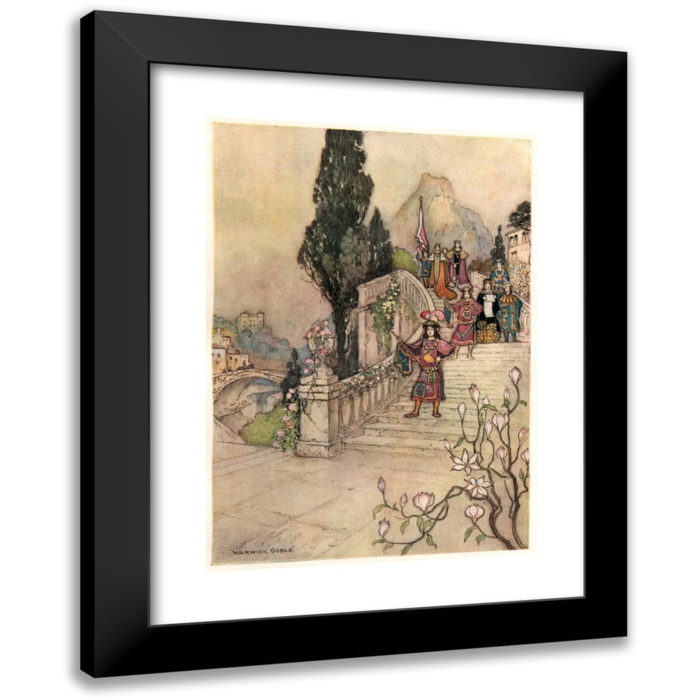 Warwick Goble 14x18 Black Modern Framed Museum Art Print Titled - The ...