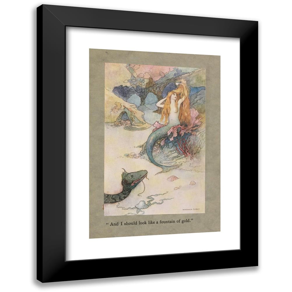 Warwick Goble 17x24 Black Modern Framed Museum Art Print Titled - ‘And ...