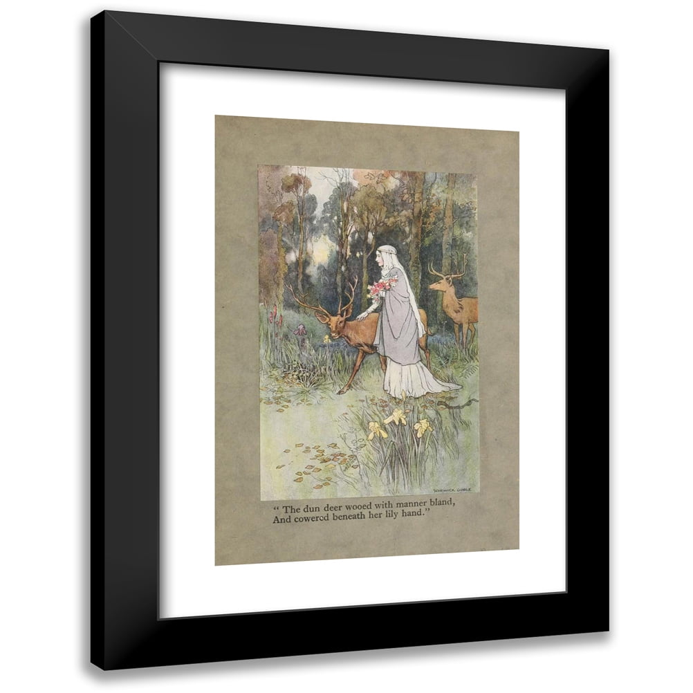 Warwick Goble 17x24 Black Modern Framed Museum Art Print Titled - ‘The ...