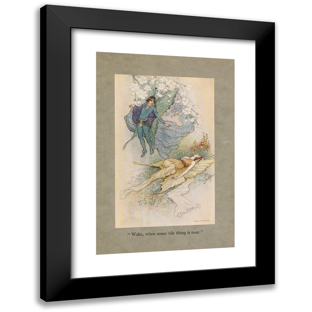 Warwick Goble 17x24 Black Modern Framed Museum Art Print Titled - ‘Wake ...