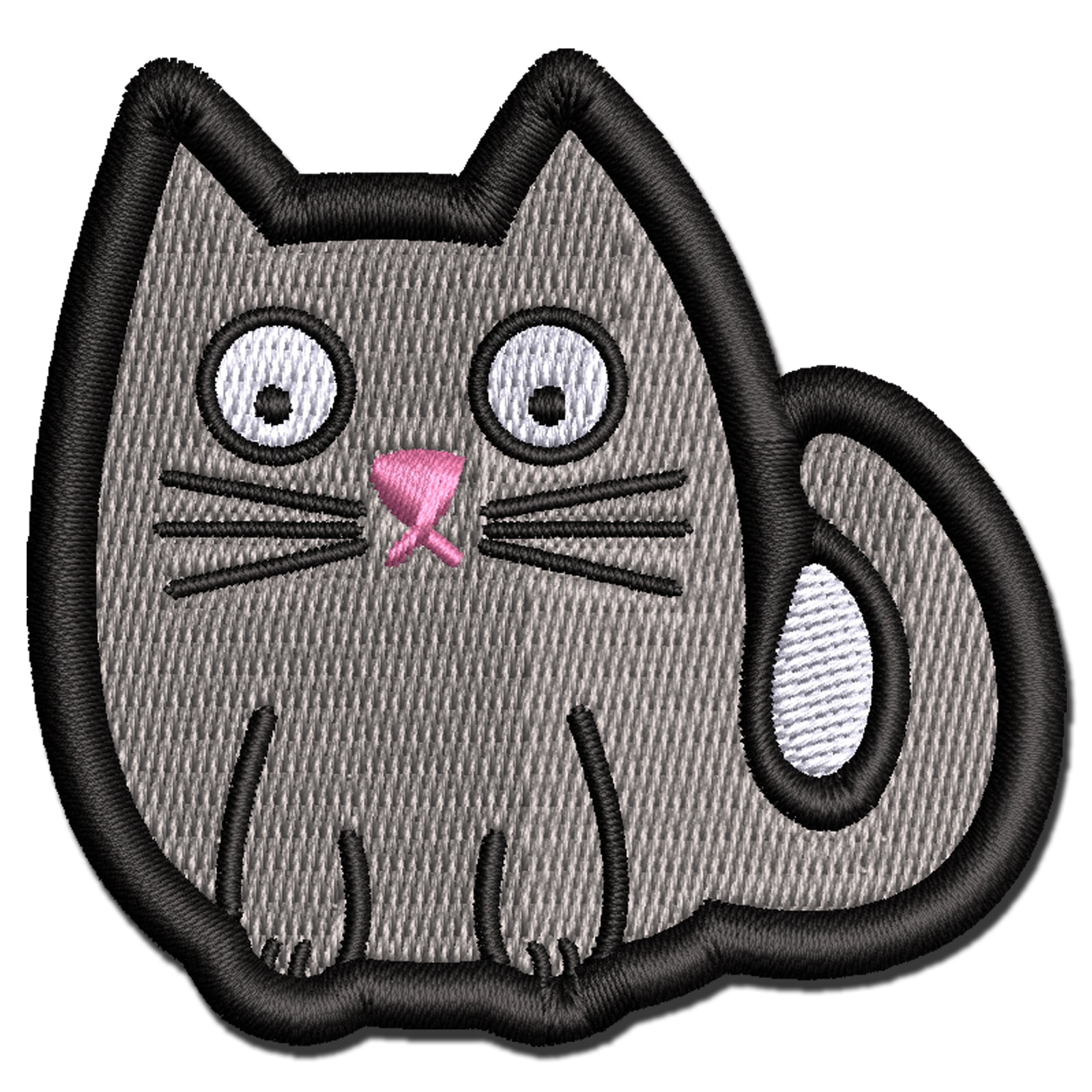 Wary Kitty Cat Applique Multi-Color Embroidered Hook & Loop Patch - 2.0 ...