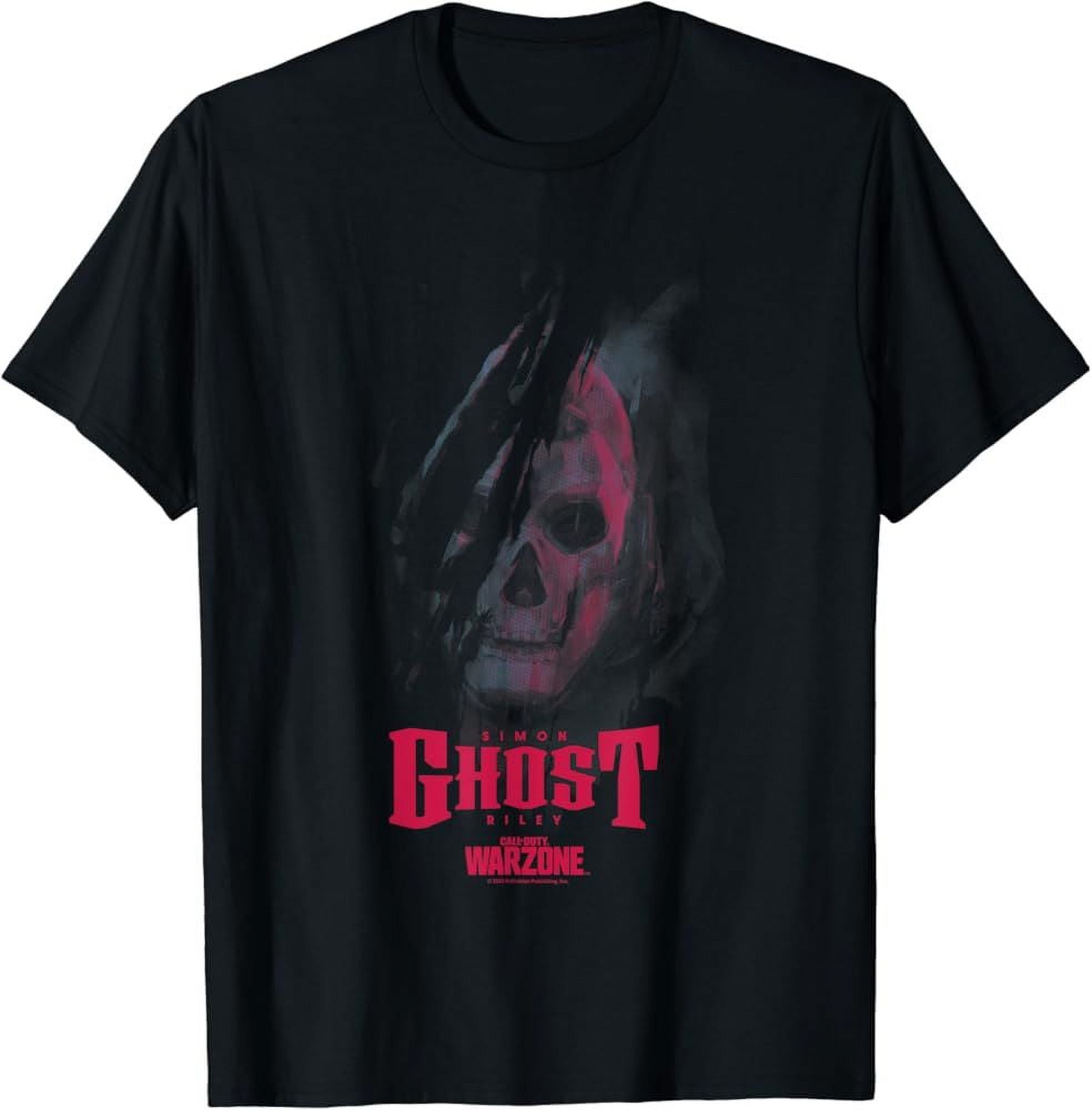Warzone Halloween Simon Ghost Riley Face Logo T Shirt - Walmart.com