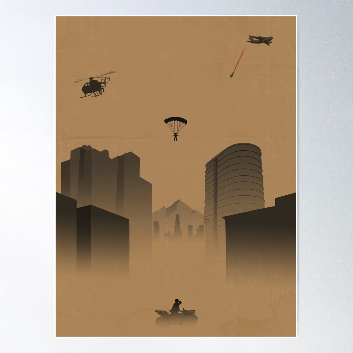 Warzone - Minimalist Travel Style - Video Game Art Poster Wall Art ...