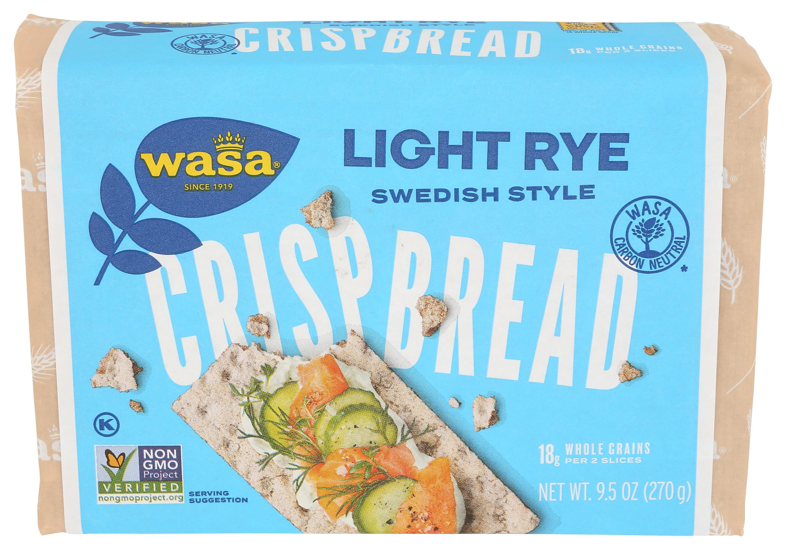 Wasa Light Rye Crispbread, 9.5 Ounce RDD9 - Walmart.com