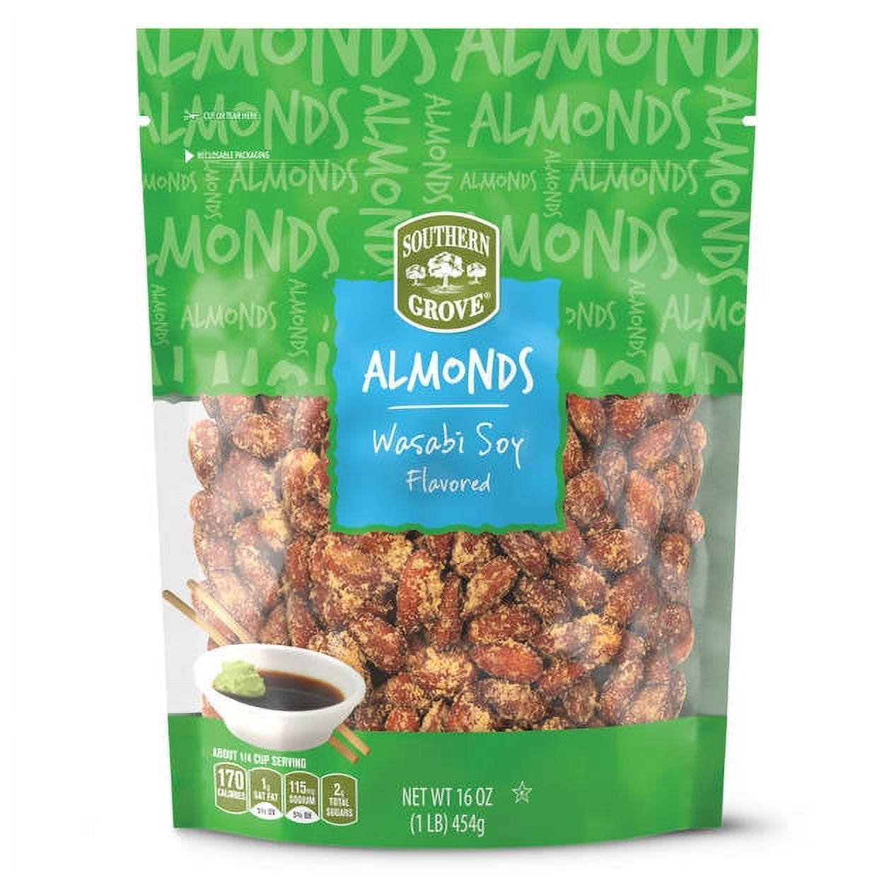 Wasabi Flavored Almonds, 16 oz - Walmart.com