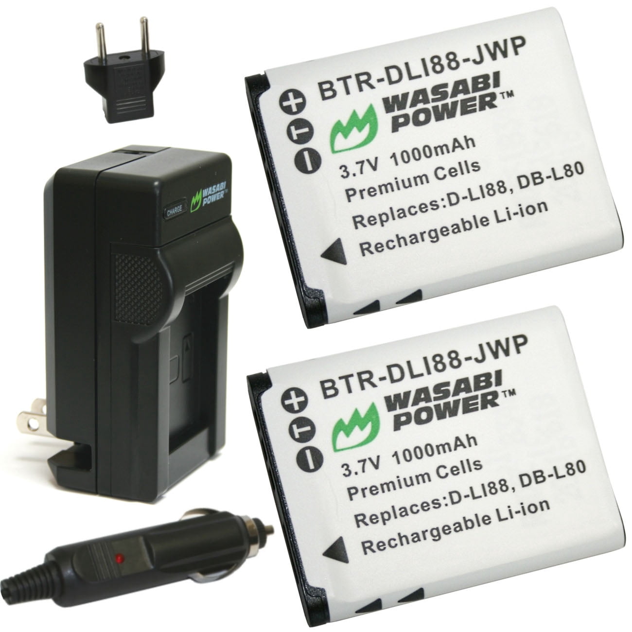 Wasabi Power Battery (2-Pack) and Charger for Panasonic VW-VBX070 ...
