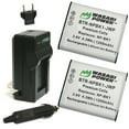 Wasabi Power Battery (2-Pack) and Charger for Sony NP-BK1 - Walmart.com
