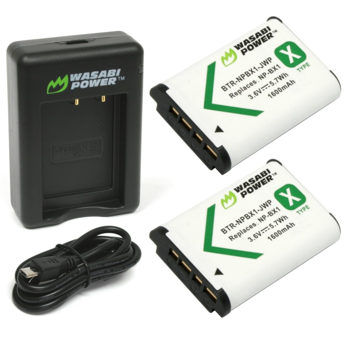 Wasabi Power Battery (2-Pack) and Dual Charger for Fujifilm NP-W126, NP ...