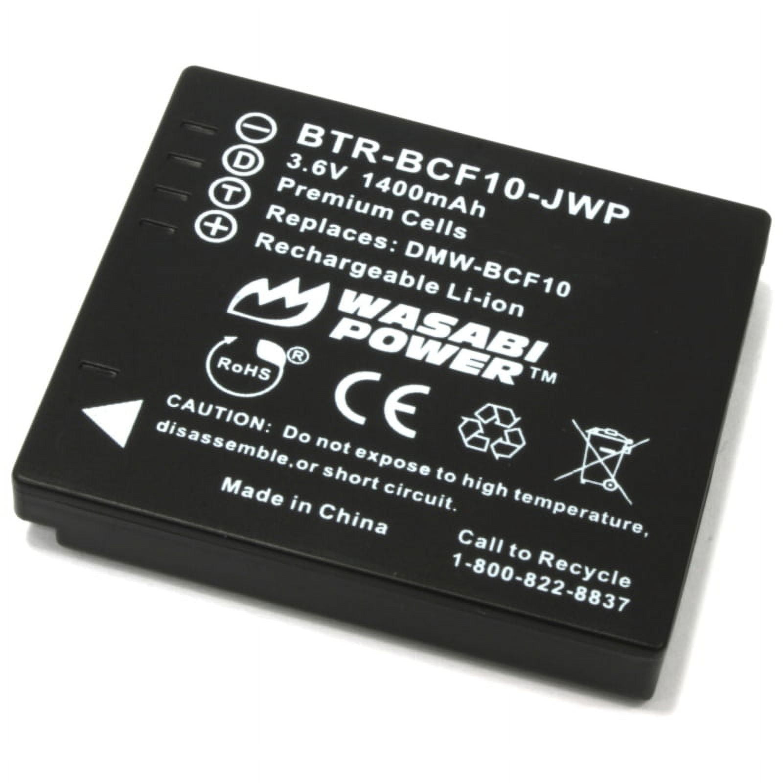 Wasabi Power Battery for Panasonic DMW-BCF10, CGA-S/106B - Walmart ...