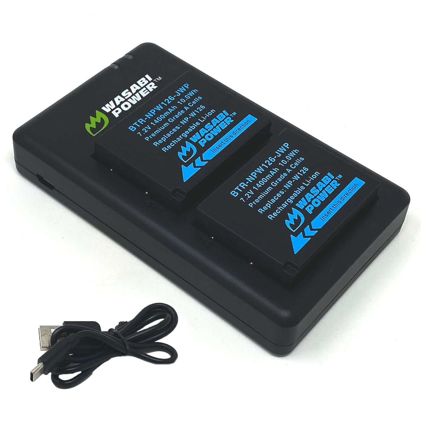 Wasabi Power Battery (2-Pack) and USB-C Dual Charger for Fujifilm NP ...