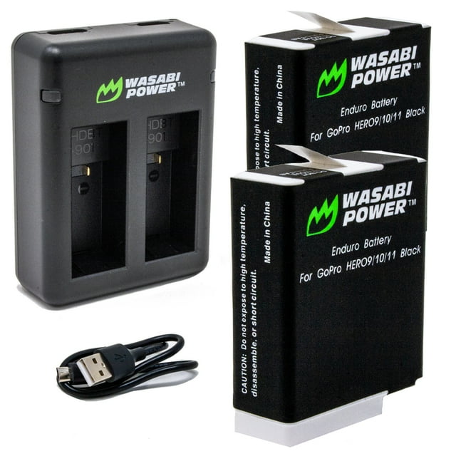 Wasabi Power Enduro Battery & Dual Charger for GoPro HERO12, HERO11 ...