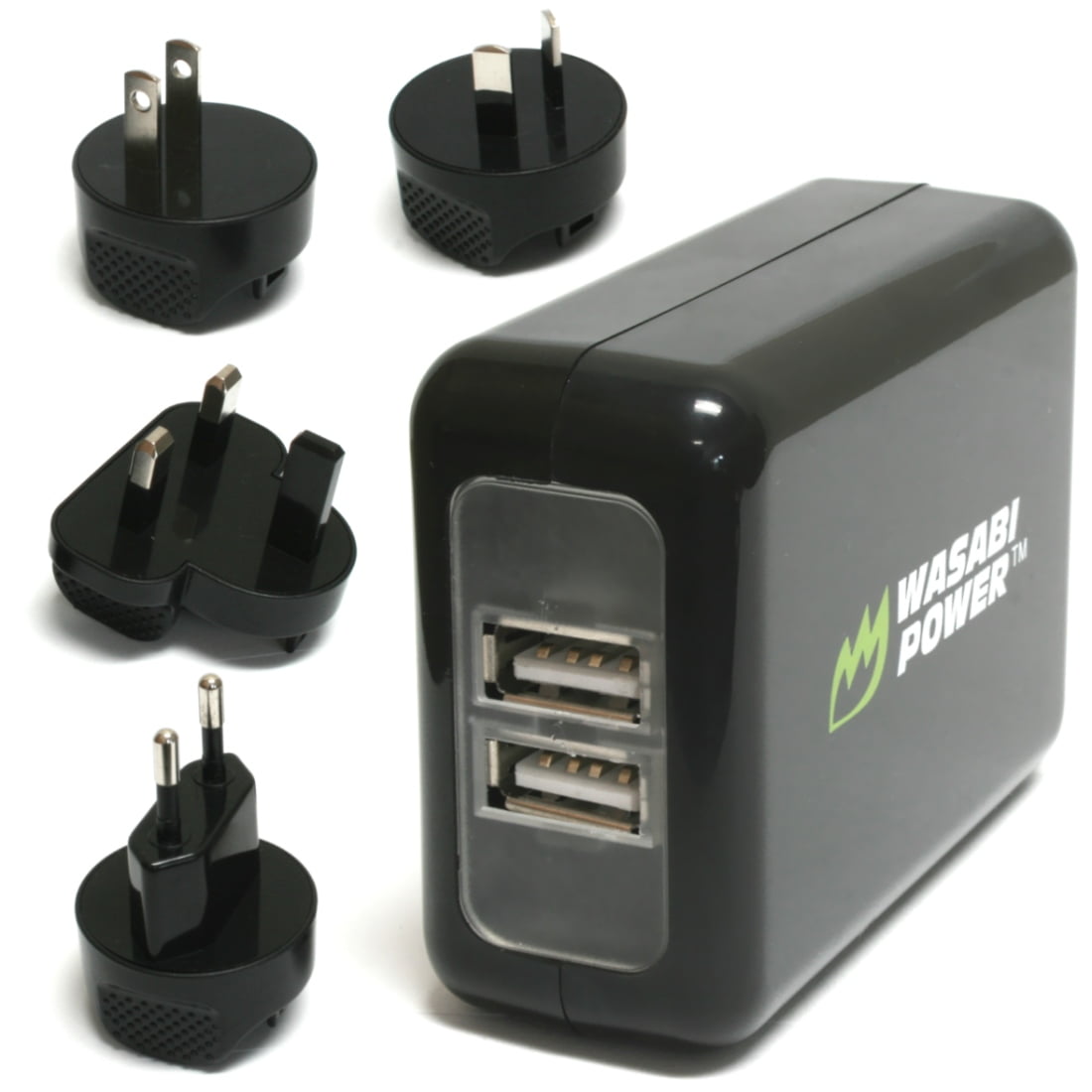 Wasabi Power USB Wall Charger (World Plugs, 2-Port, 3.1A) - Walmart.com