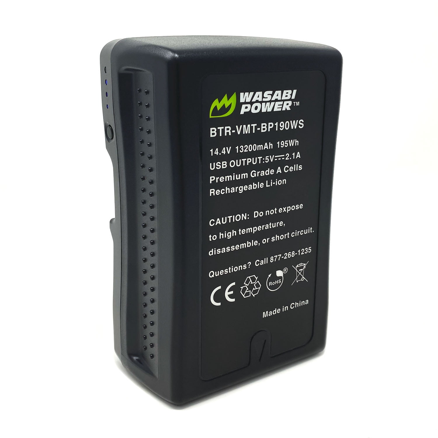 Wasabi Power V-Mount Battery (14.4V, 13200mAh, 195Wh) - Walmart.com