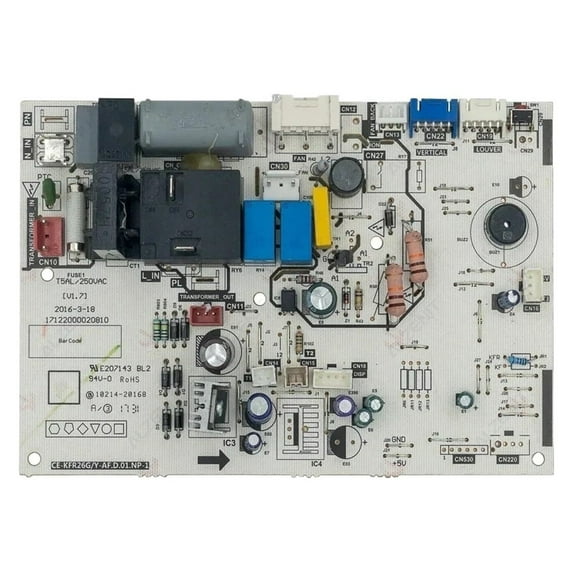 Wasachi Air Conditioner Indoor Unit Control Board, For Midea, CE-KFR26G ...