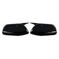 Wasachi Car Carbon black Fiber Plastic Rearview Mirror Cover Cap ...