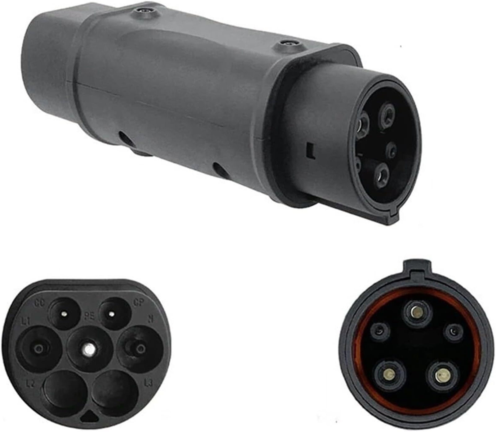 Wasachi EV Charging TYPE 1 to TYPE 2 Plug Adapter 16A 32A Convertor ...