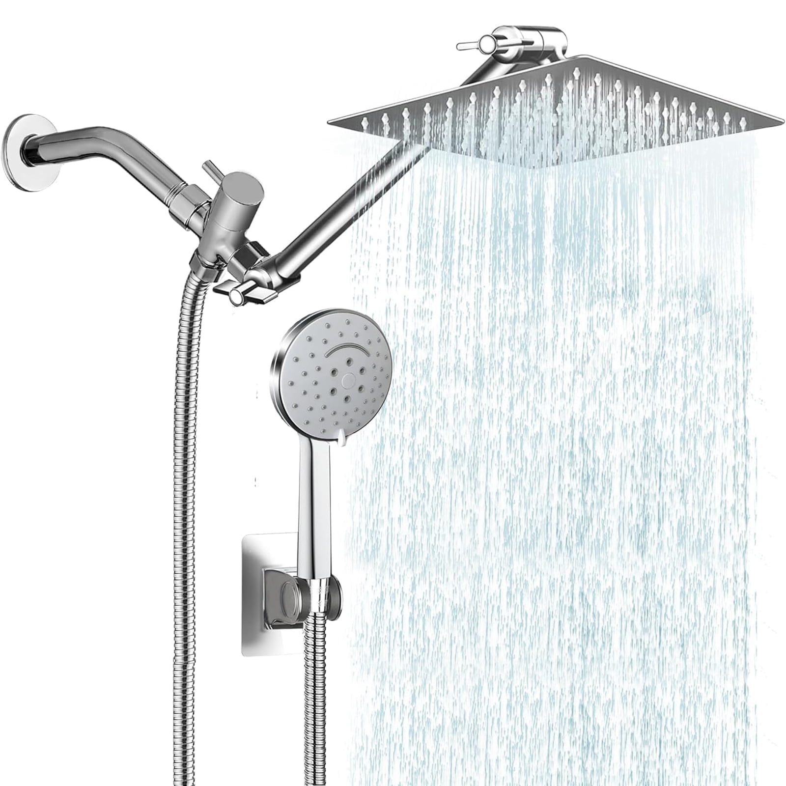 Wasait High Pressure Rain Shower Head with Handheld Rainfall Shower ...