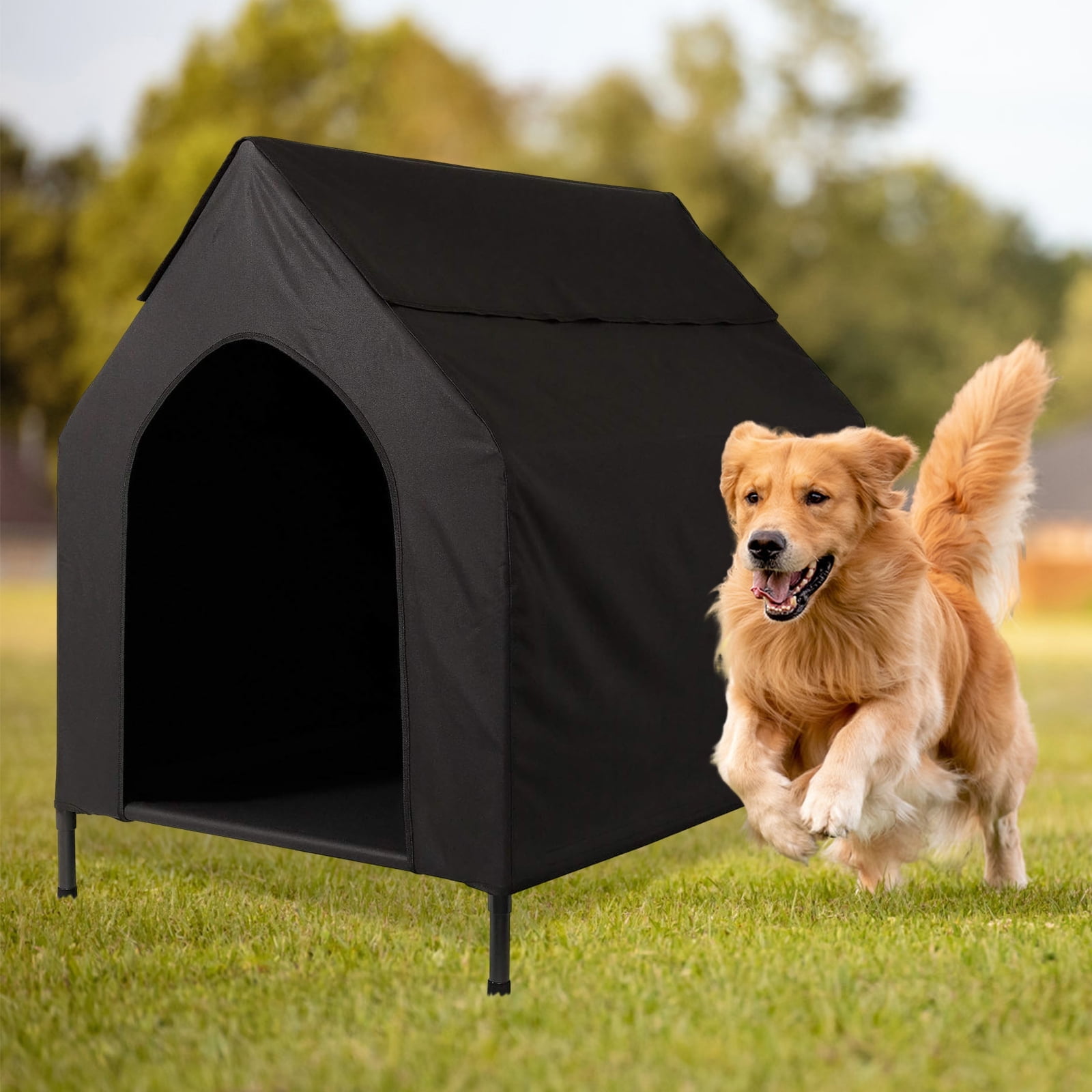 Wasait 51" Large Dog House for Outdoor, Outdoor Dog House Weatherproof ...