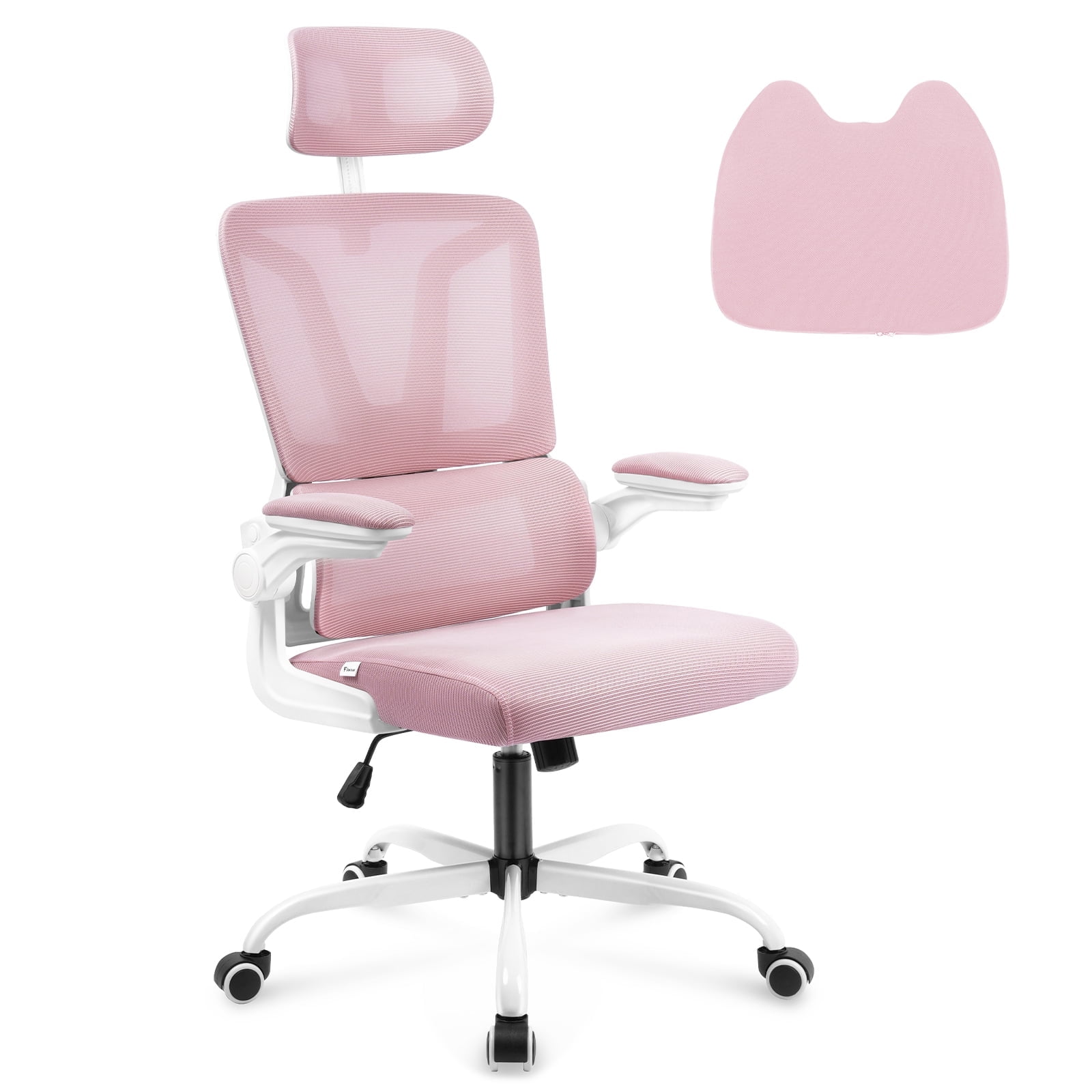 Wasait Ergonomic Office Chair Rocking Desk Chair with Lumbar Pillow ...