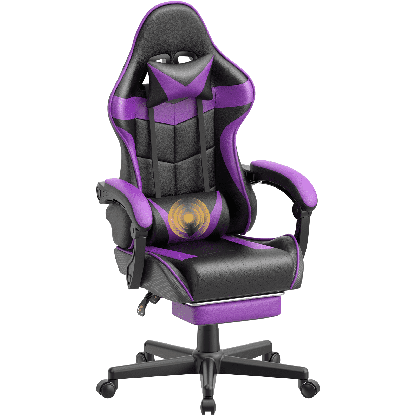 Wasait Gaming Chair with Footrest Adjustable Height Office Chair ...