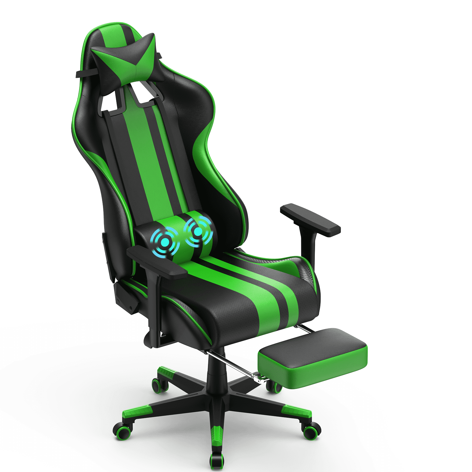 Wasait Gaming Chair with Footrest Ergonomic Gamer Chair with Massage ...