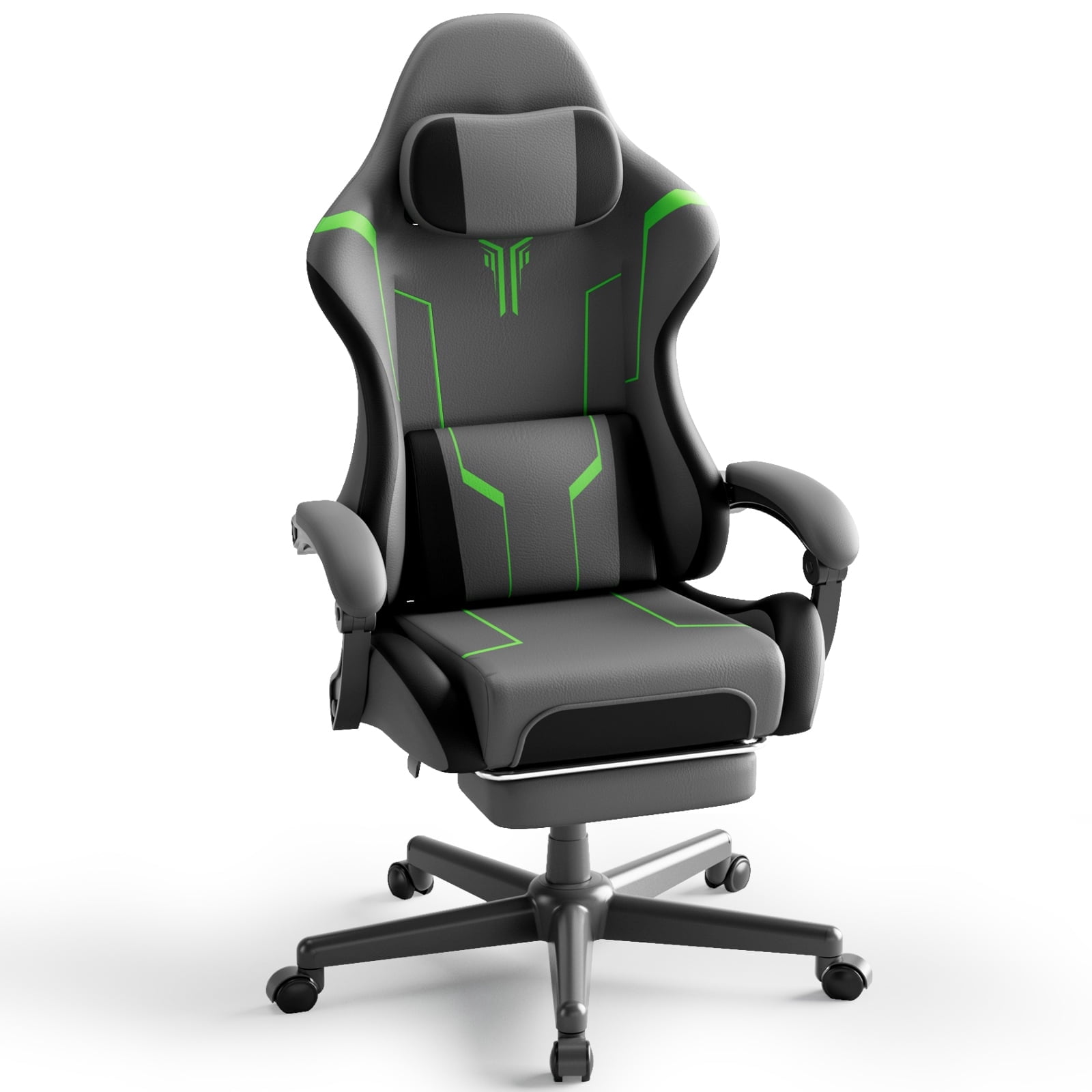Wasait Gaming Chair for Adult Gamer Chair with Footrest Headrest ...