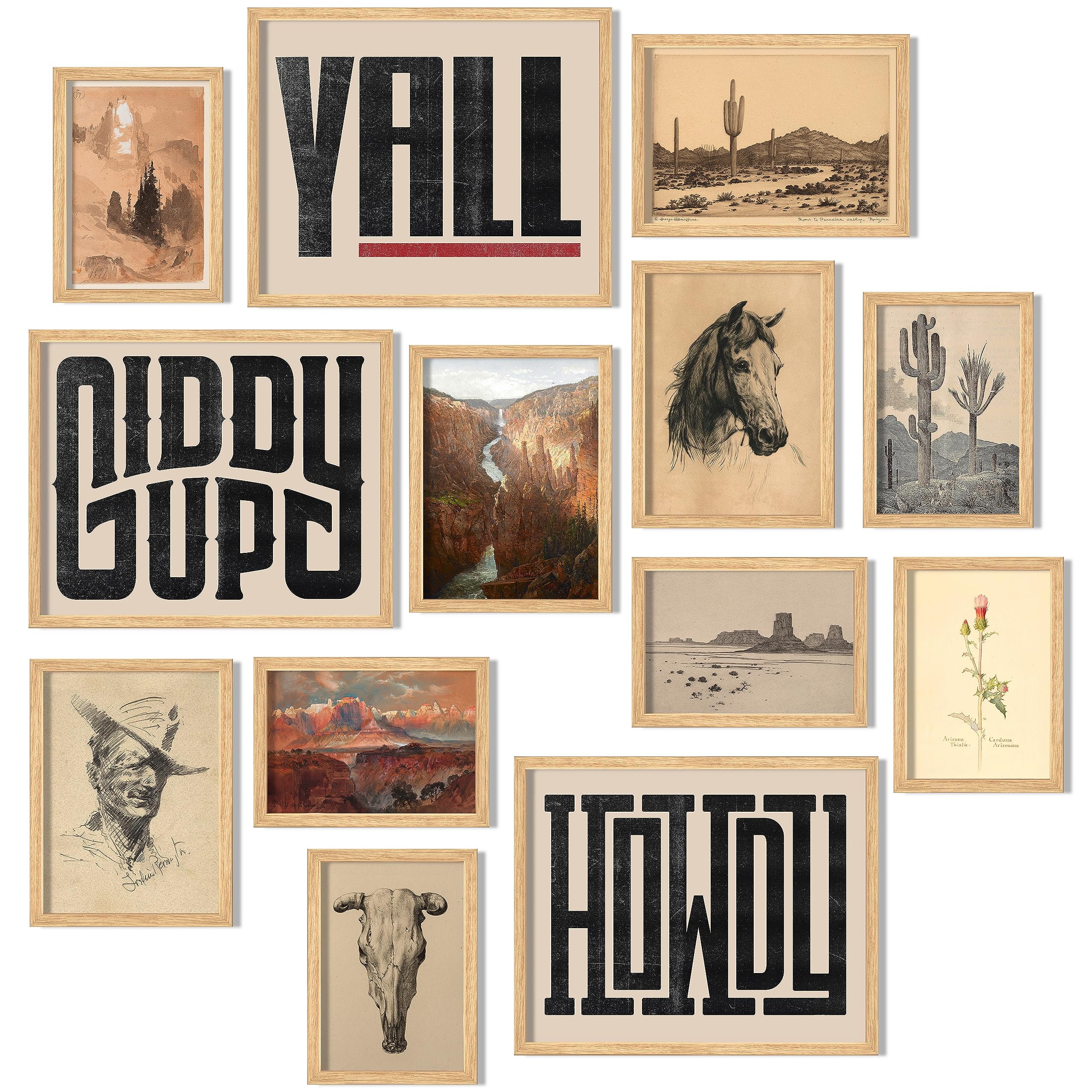 Waschbär Western Wall Decor, Farmhouse Posters, Boho Ranch Desert ...