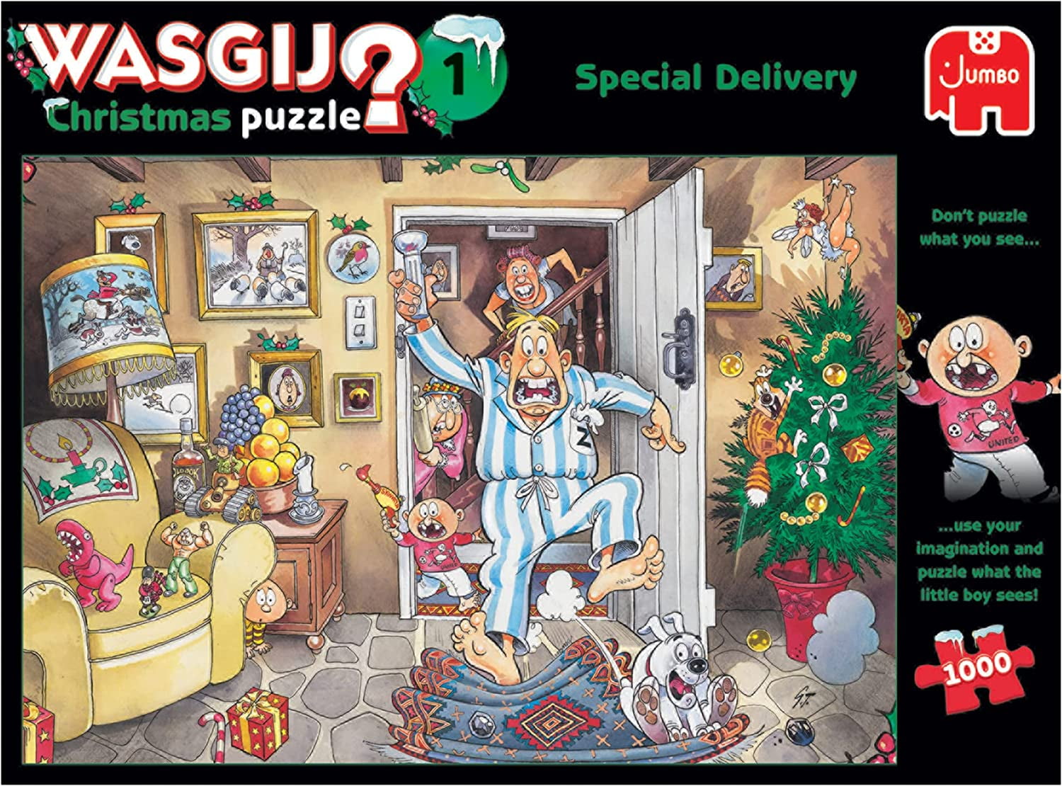 Jumbo Wasgij Christmas 1 Special Delivery Puzzle, 1000 Pieces ...