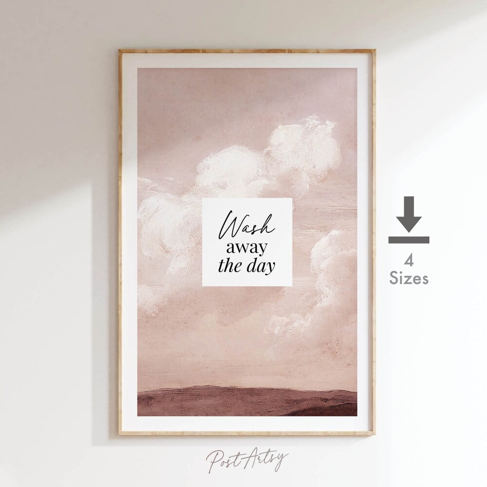 Wash Away Laundry Room Print Laundry Wall Art Decor Digital Download ...