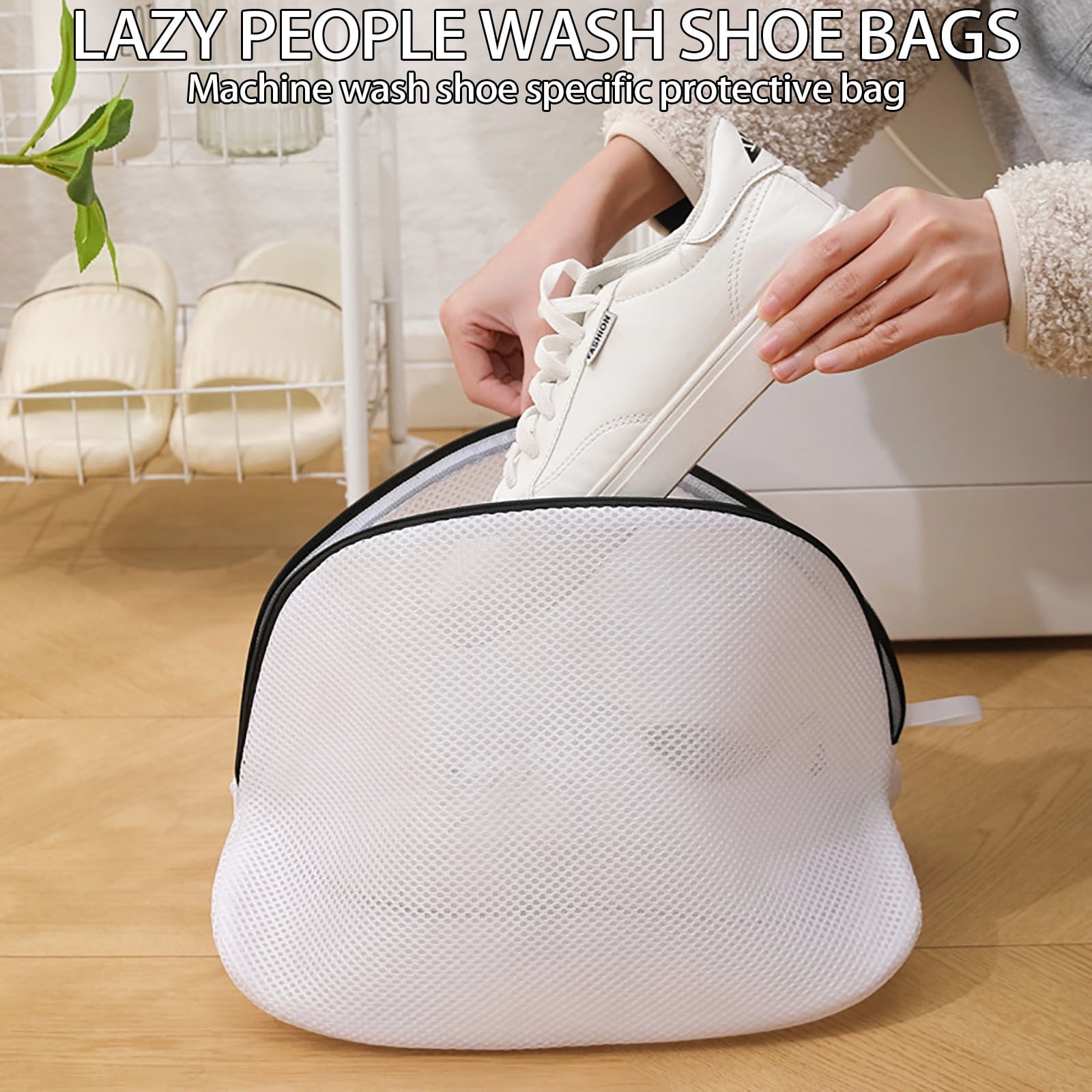Wash Bags Sneaker Mesh Washing Bag Shoe Cleaning Laundry Bag Large Size ...