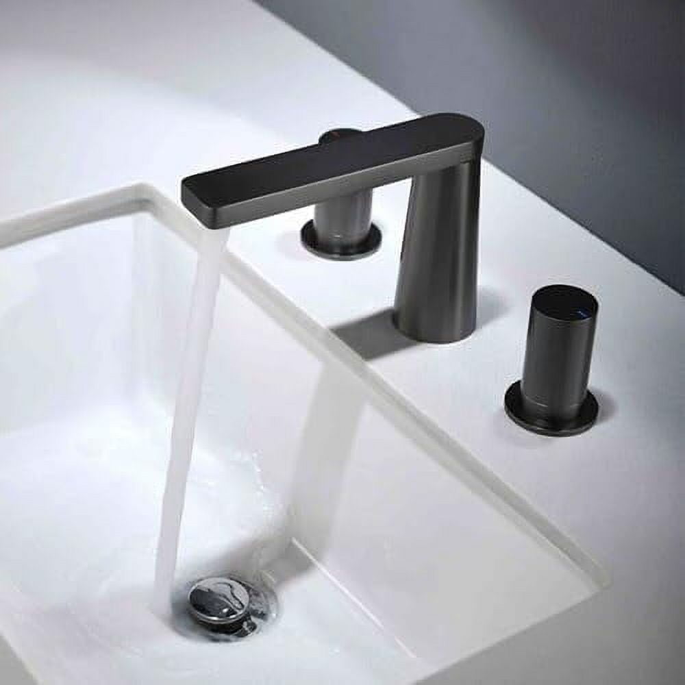 Wash Basin Faucet Double Handle Three Hole Bathroom Faucet Split Three ...