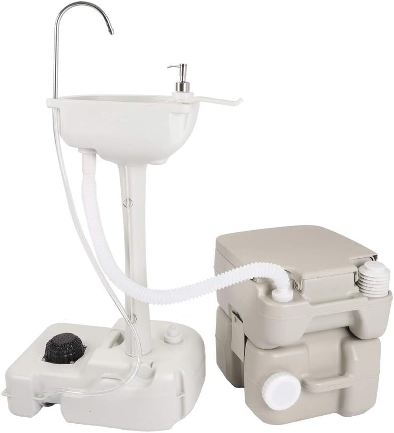 Wash Basin Sink Portable Toilet Flush Wastewater Recycled, Self ...