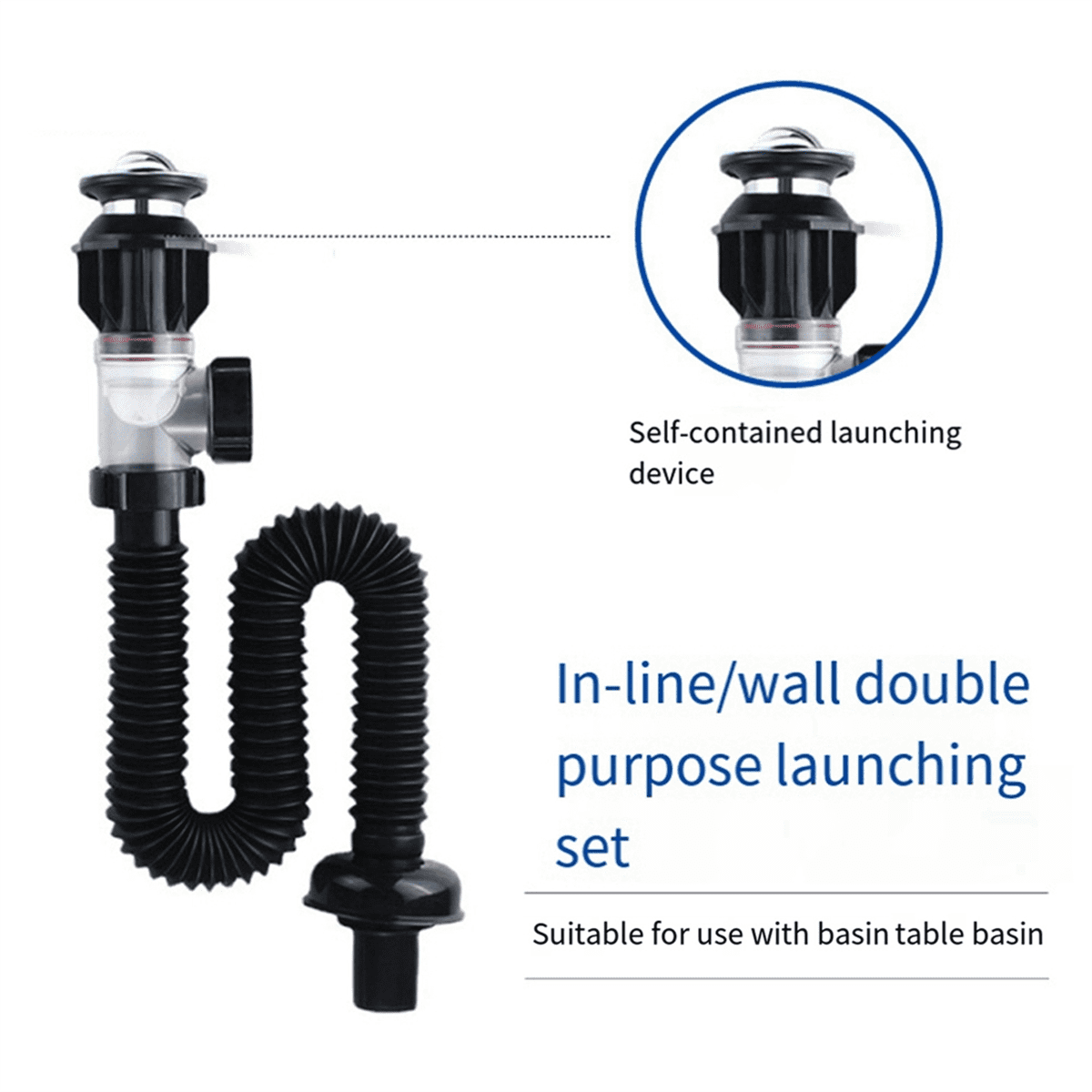 Wash Basin Water Pipe Anti-Odor Anti-Blocking Universal Basin Water Set ...