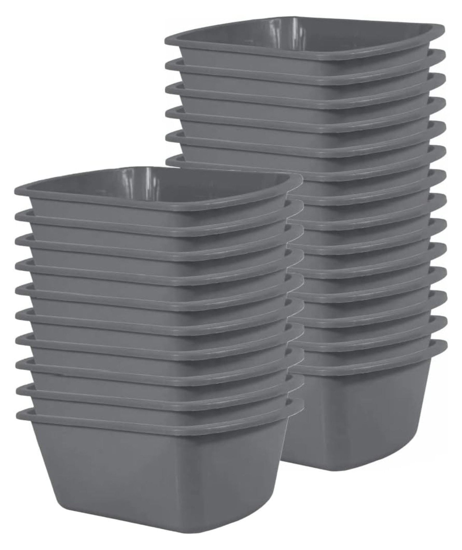 Wash Basins – Rectangular Plastic Hospital Bedside Soaking Tub [25 Pack ...