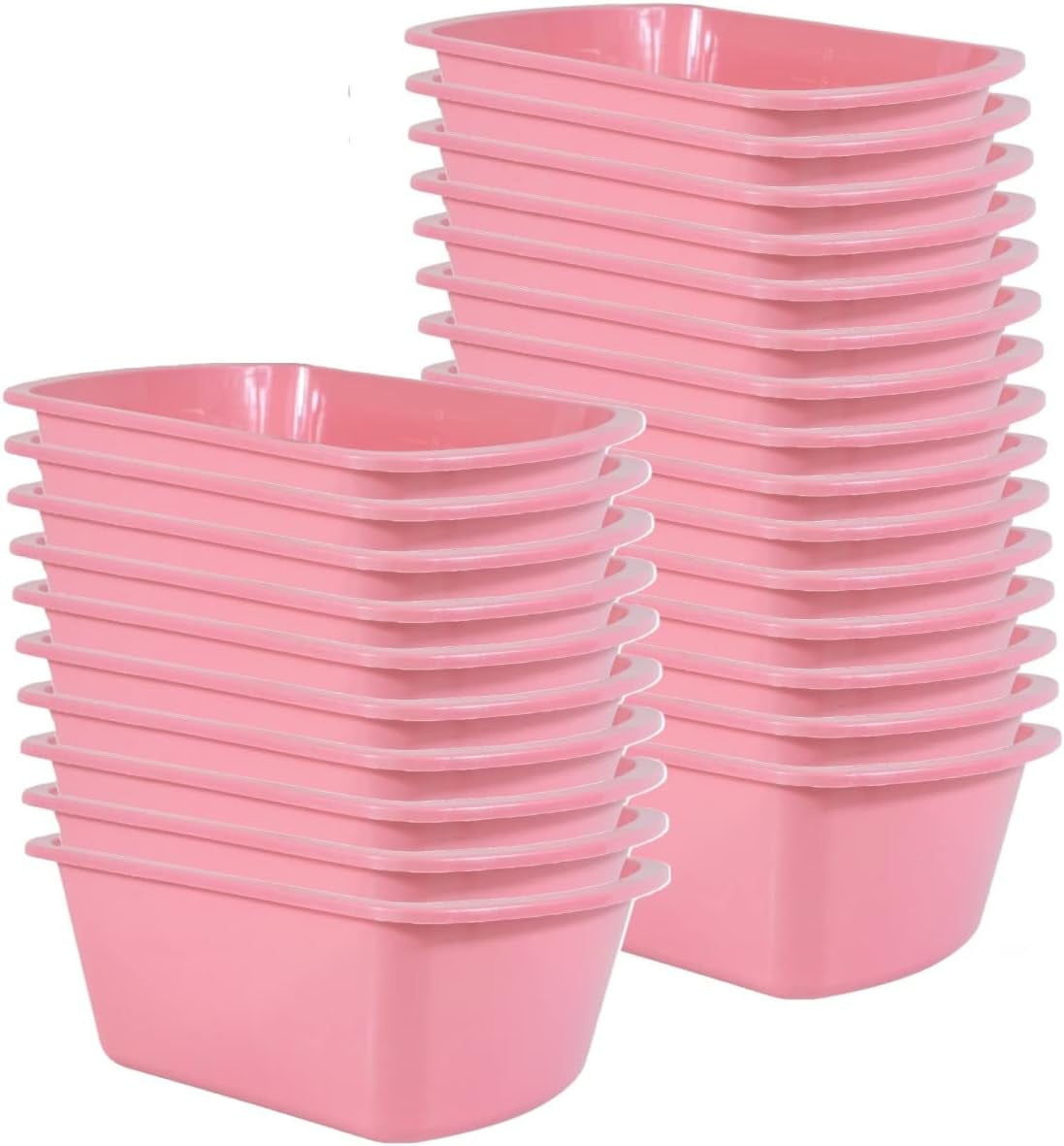 Wash Basins – Rectangular Plastic Hospital Bedside Soaking Tub [50 Pack ...