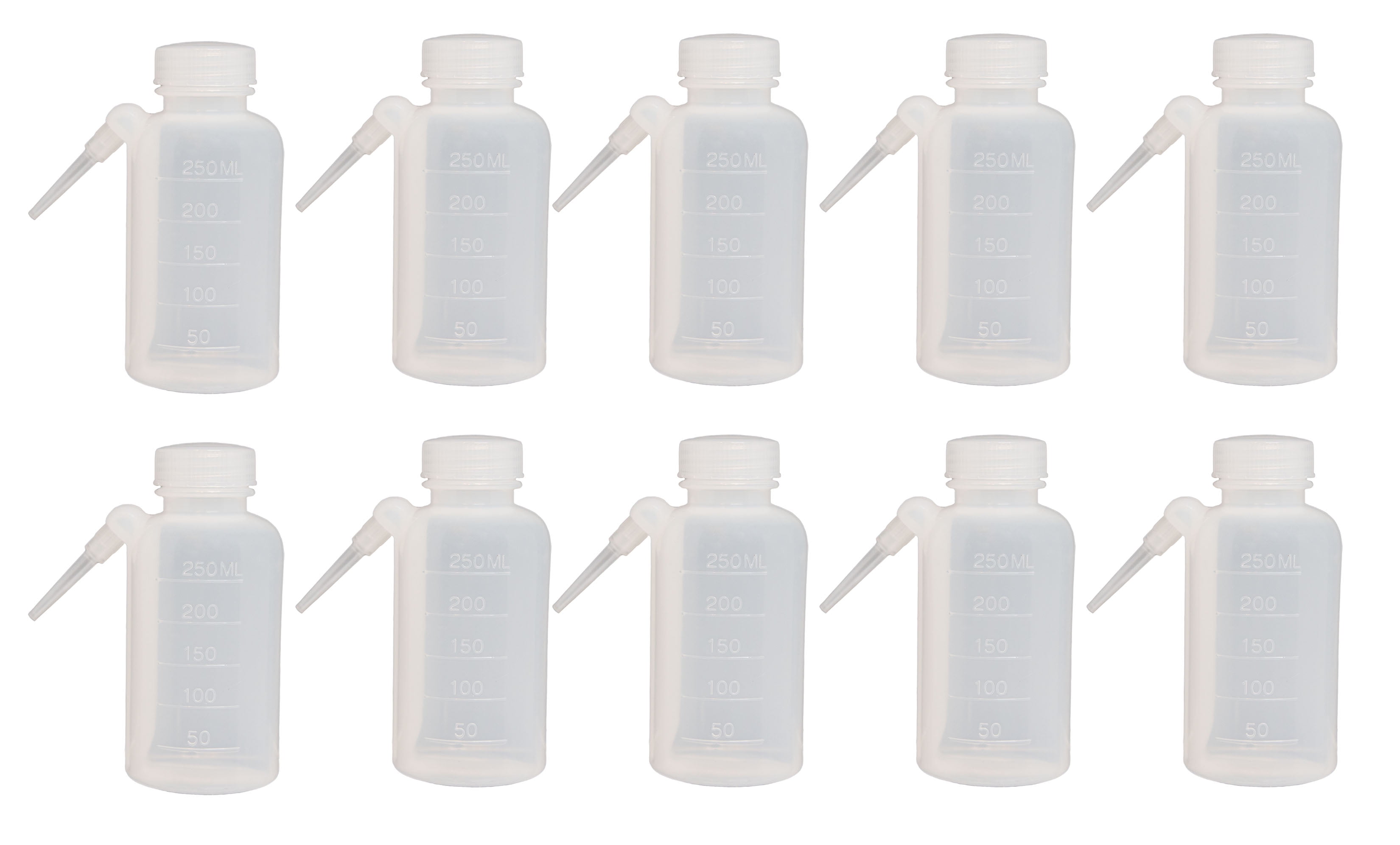 Wash Bottle, Graduated, Polyethylene, 250ml capacity. Pack of 10 ...