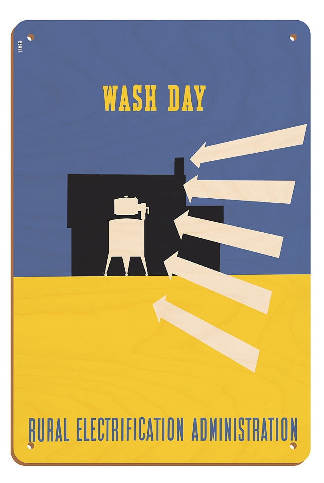 Wash Day - Rural Electrification Administration - Vintage Advertising ...