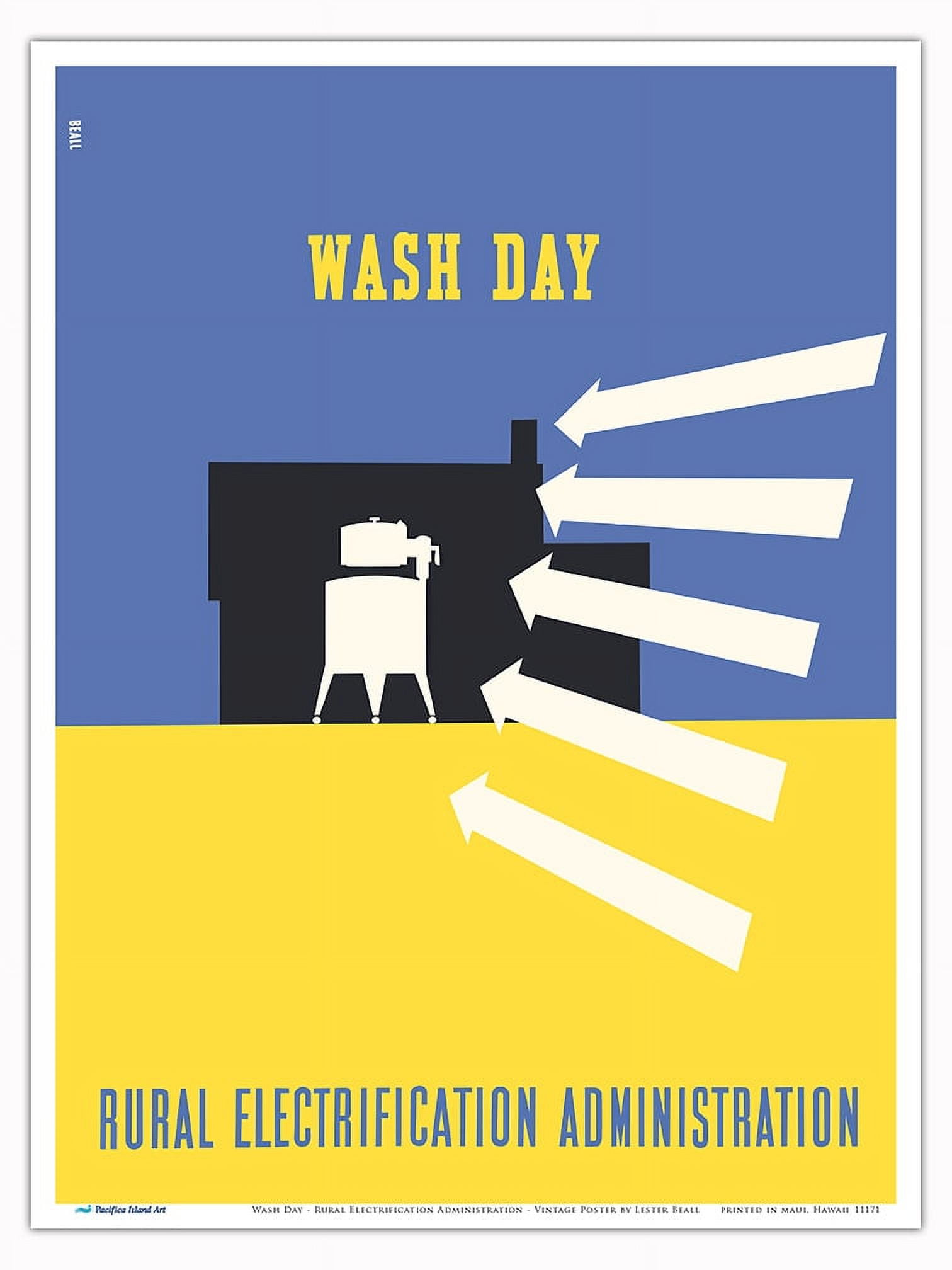 Wash Day - Rural Electrification Administration - Vintage Advertising ...