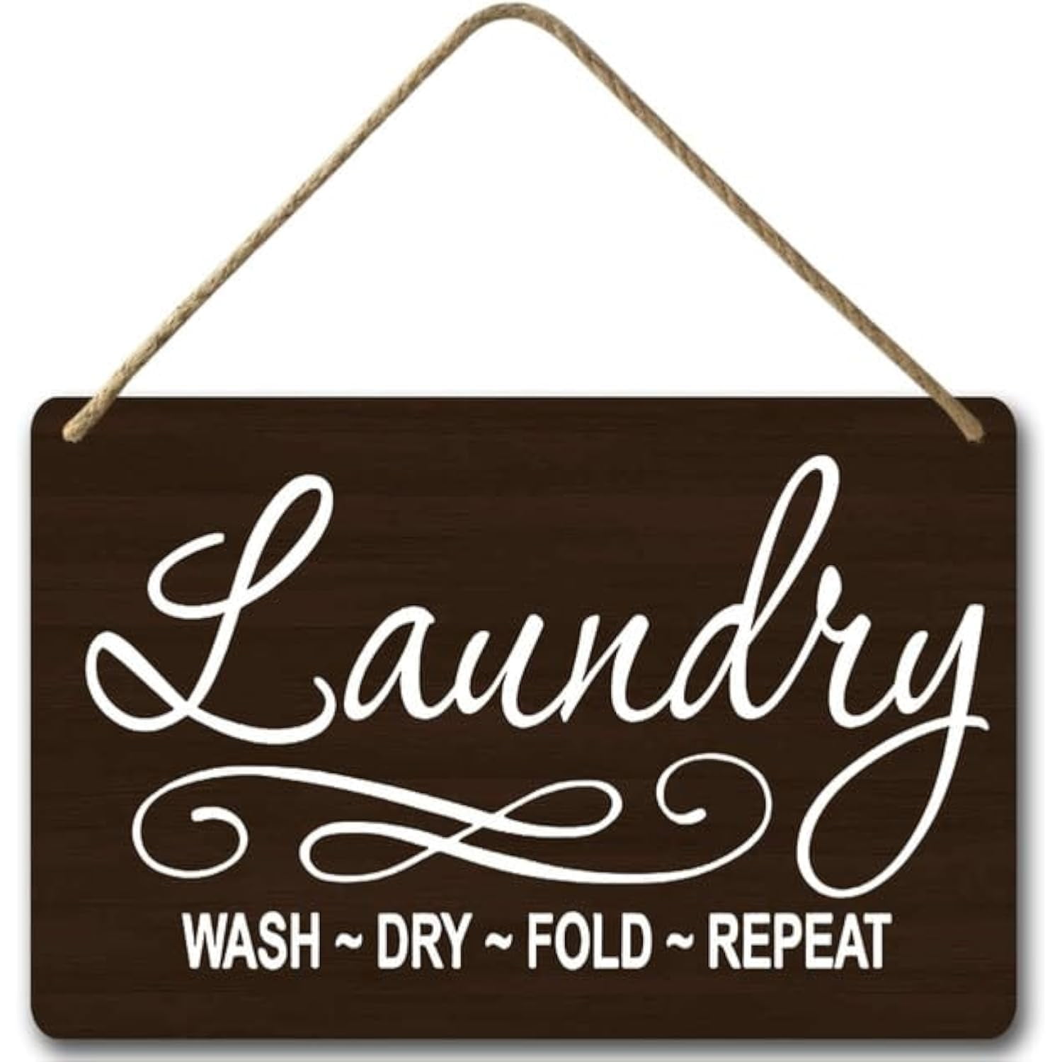 Wash Dry Fold Repeat Wood Laundry Sign for Laundry Room,Home Laundry ...