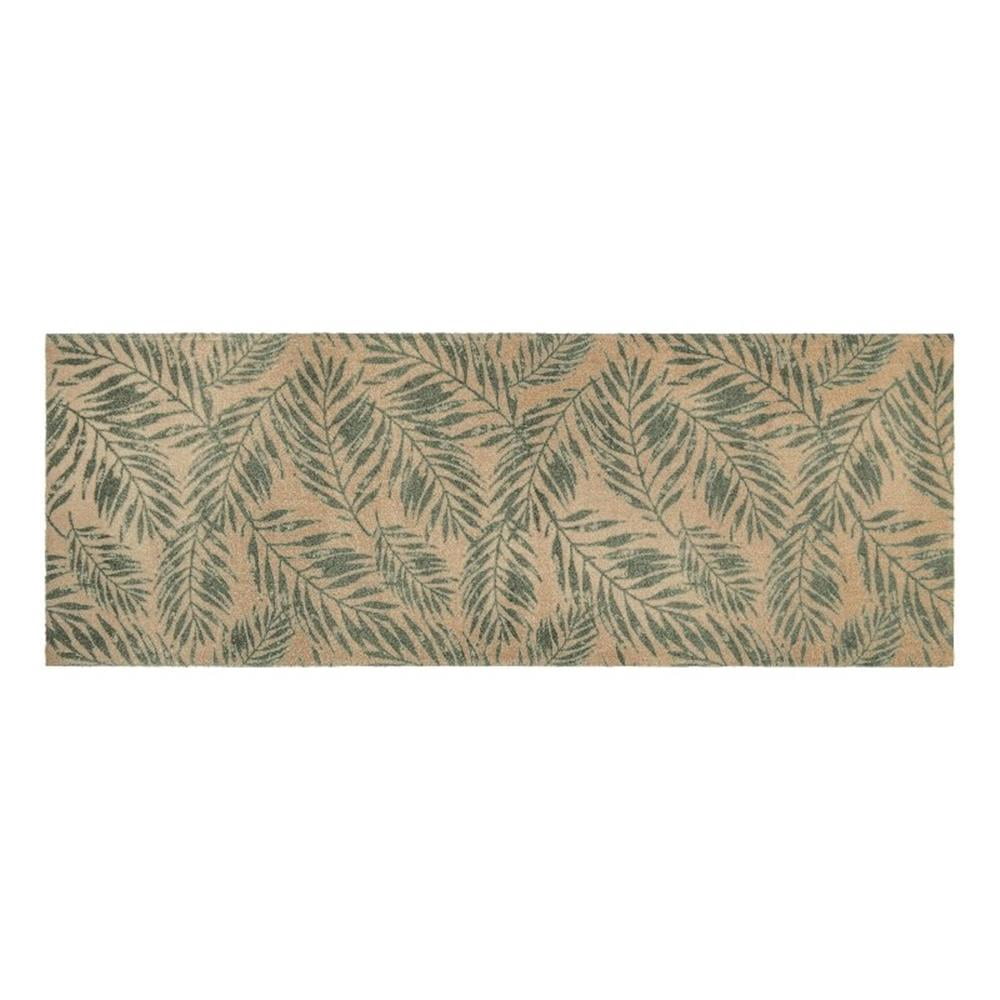 Wash+Dry Palm Leaves Sage Green Runner Floor Mat - Walmart.com