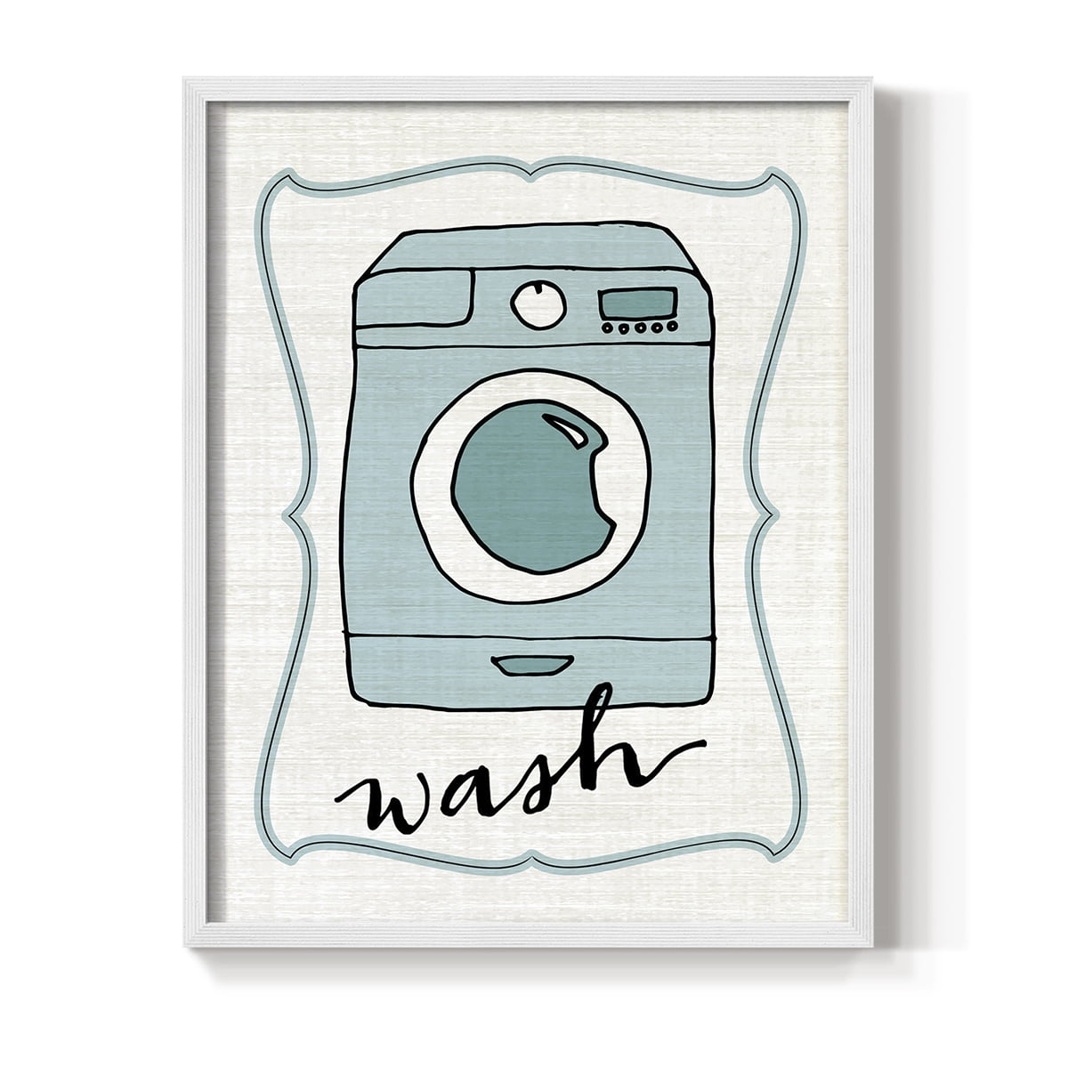 Wash Framed Print in White Solid Wood 8 x 10 Framed Print - Walmart.com