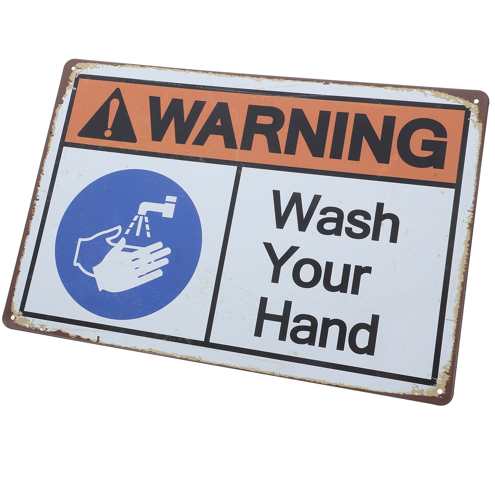 Homoyoyo Wash Your Hands Reminder Sign for Public Restrooms Clear ...