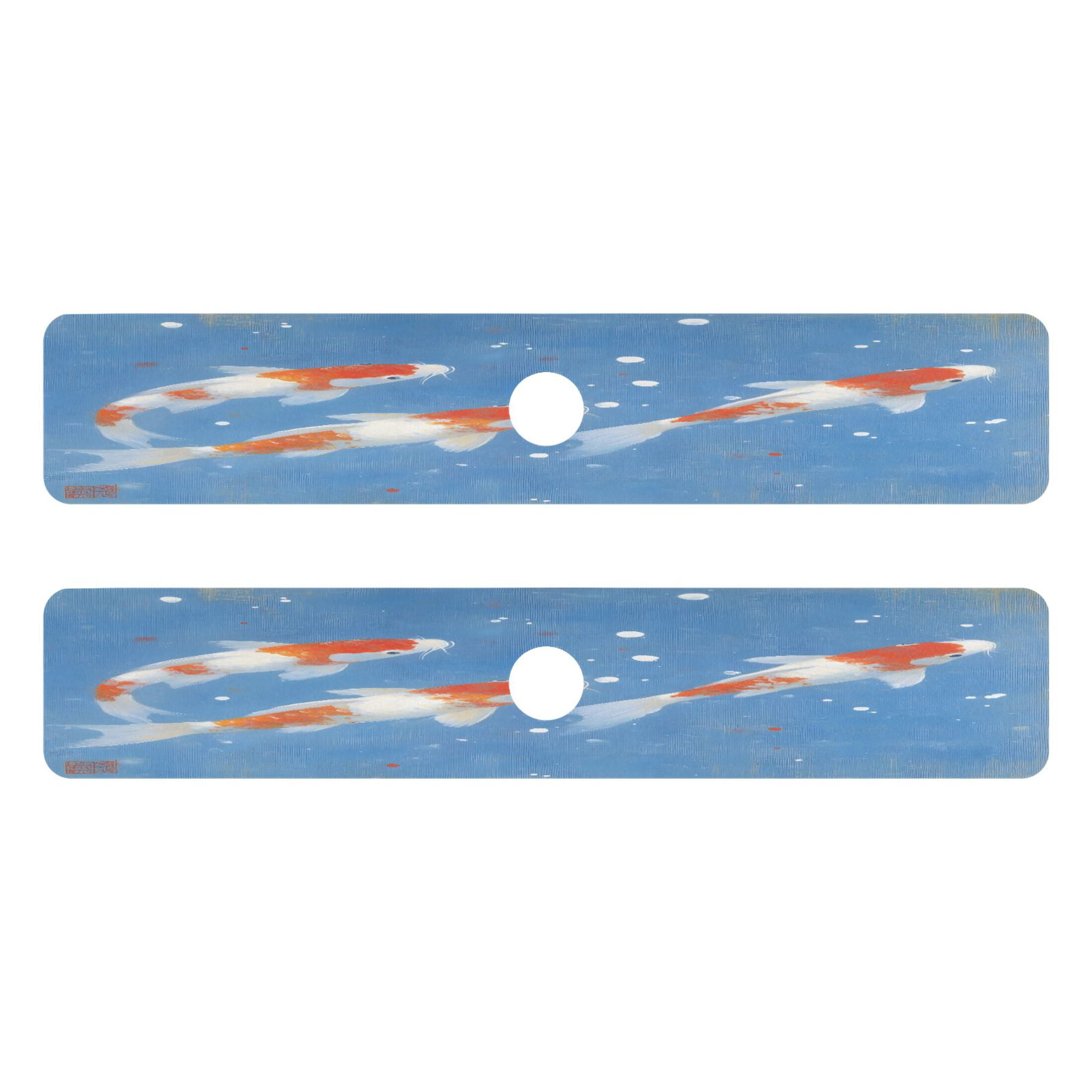 Wash Koi Pattern Extra Long Silicone Algae Sink Mat 30x5.4in 2 Pack ...